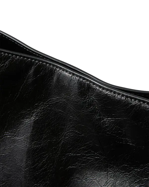 Veronica Beard Crinkle Leather Shoulder Bag