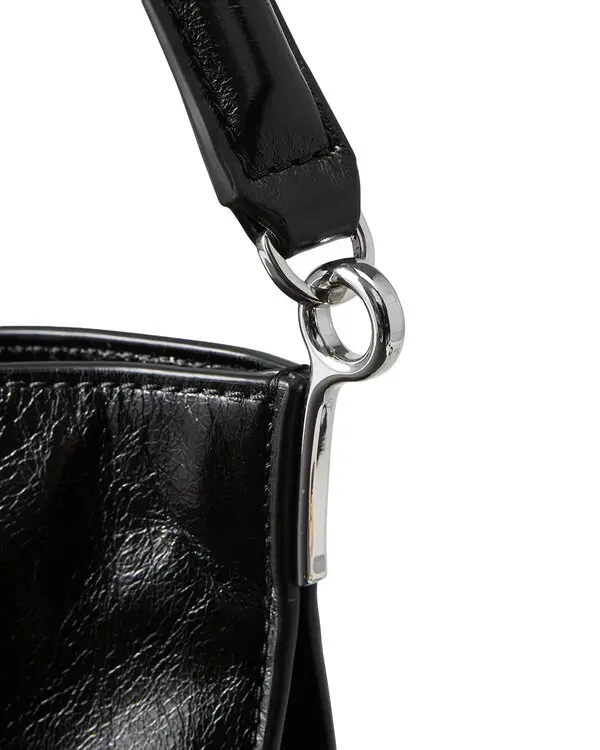 Veronica Beard Crinkle Leather Shoulder Bag