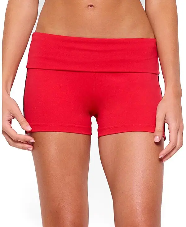EDIKTED Ambar Contrast Stripe Shorts - Red
