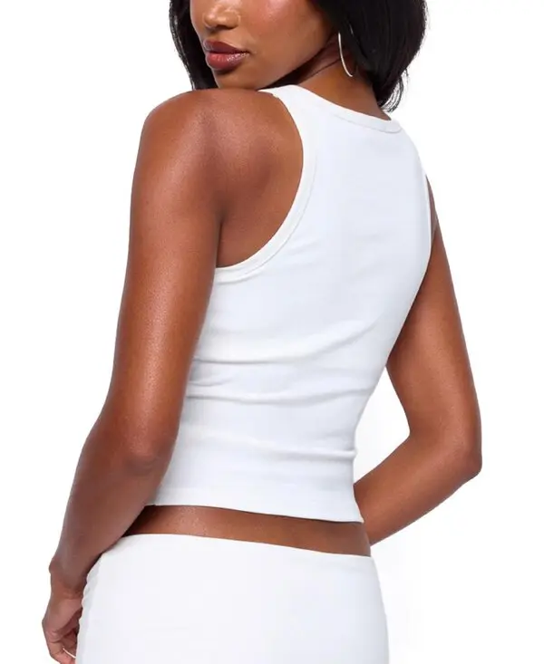 EDIKTED Ailsa Ribbed Built In Bra Tank Top
