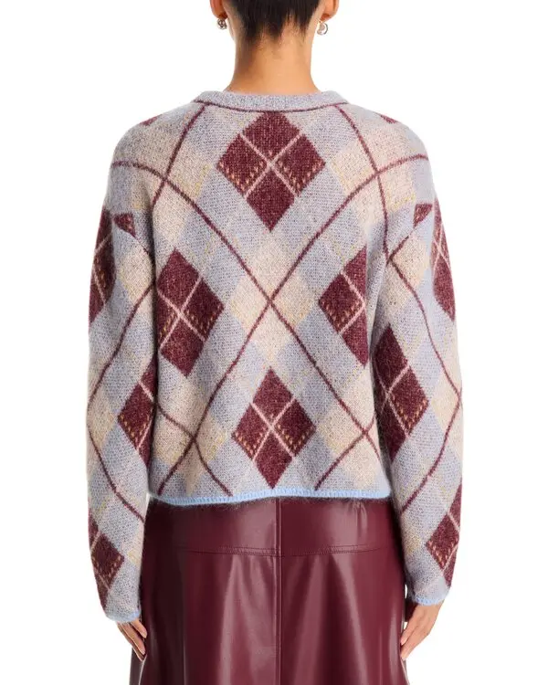 Tanya Taylor Sybil Argyle Sweater