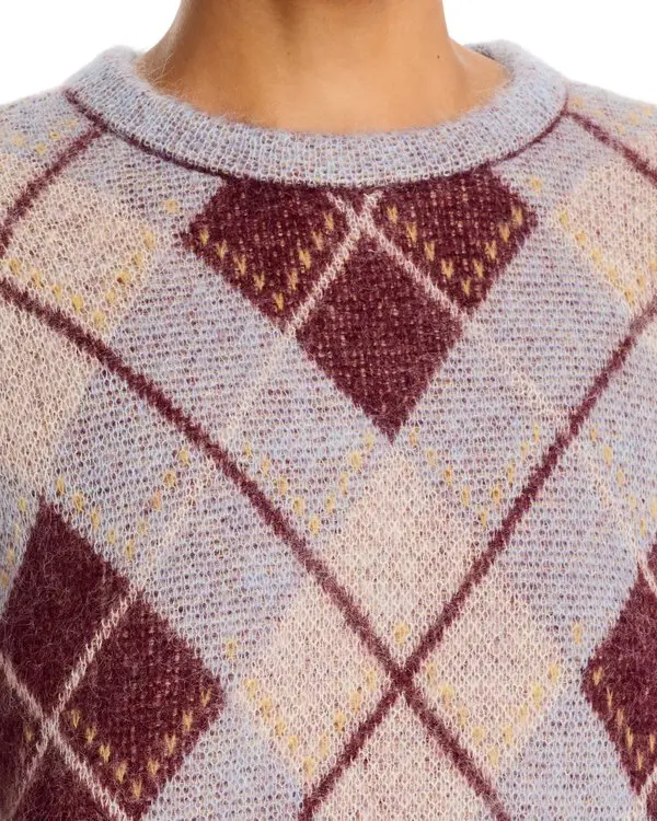 Tanya Taylor Sybil Argyle Sweater