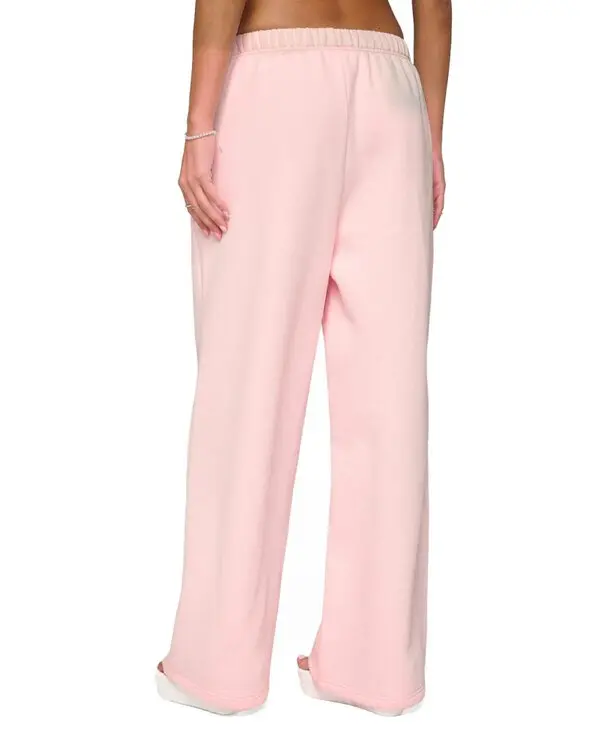 EDIKTED I Heart Matcha Sweatpants - Light-pink