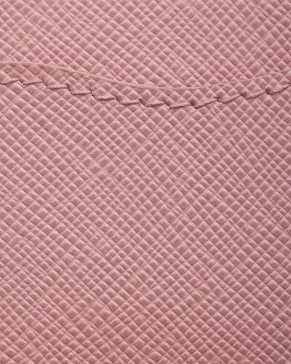 Prada Saffiano-leather Card Holder - Peach