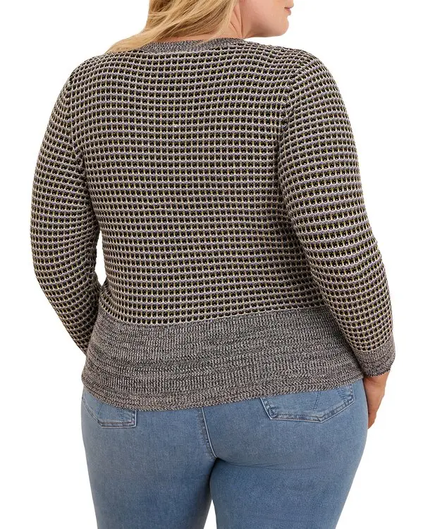 NIC+ZOE Marled Tuck Sweater