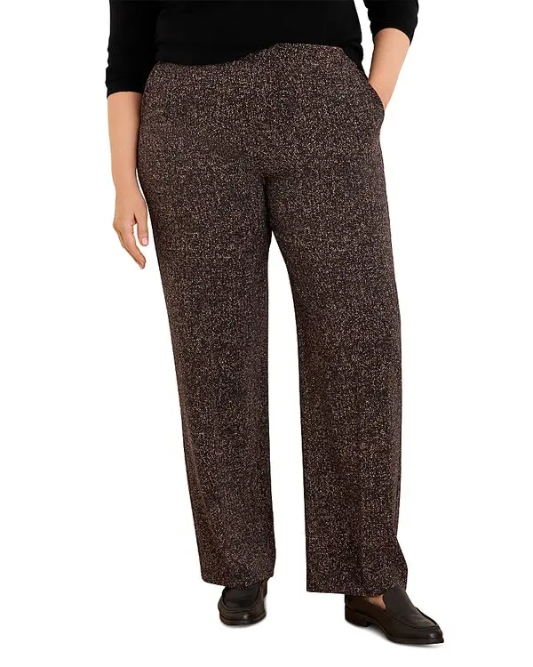 NIC+ZOE Lenox Printed Wide Leg Pants - Black Multi