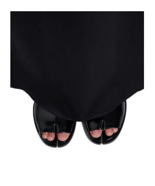 MAISON MARGIELA Tabi Leather Mules - Black