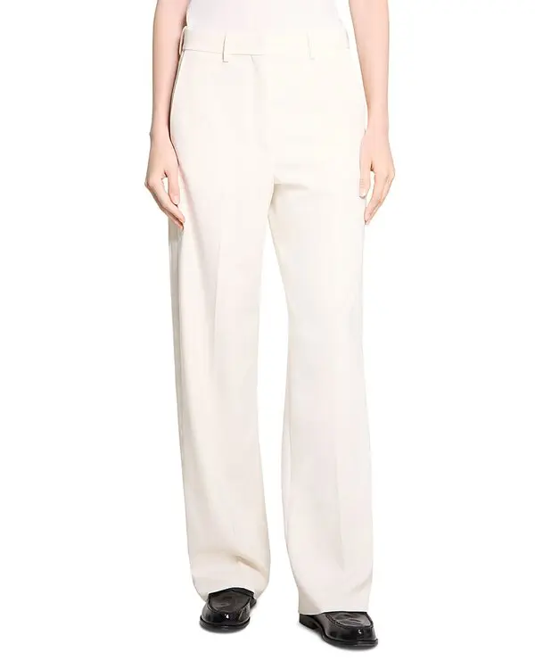 Theory Tuxedo Pants In Admiral Crepe - Rice