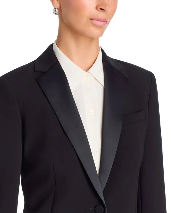 Theory Slim Fit Tuxedo Jacket In Admiral Crepe