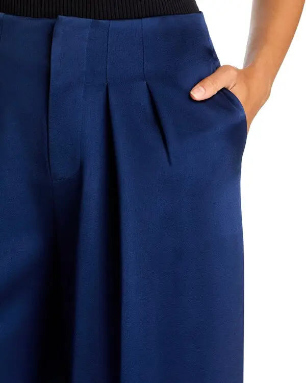 Alice + Olivia Eloise Wide Leg Pleated Pants