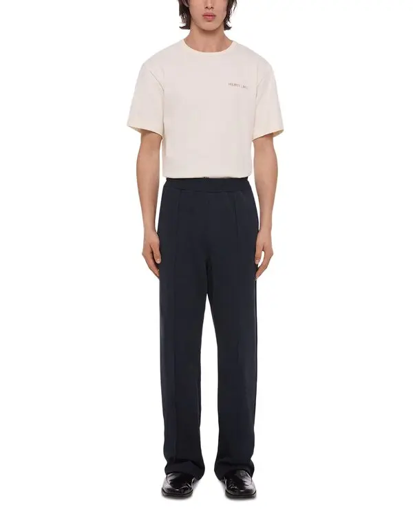 Helmut Lang Relaxed Fit Compact French Terry Logo Sweatpants