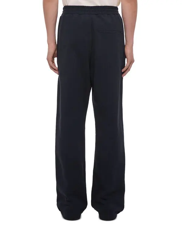 Helmut Lang Relaxed Fit Compact French Terry Logo Sweatpants