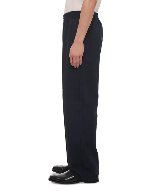 Helmut Lang Relaxed Fit Compact French Terry Logo Sweatpants