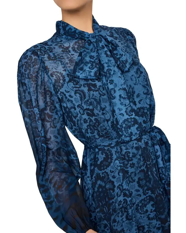 Kobi Halperin Oak Belted Tiered Shirtdress