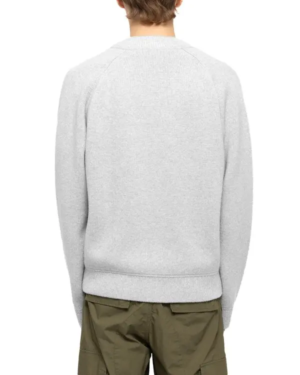 Zadig&Voltaire Gweno Wool & Cashmere Zip Bomber Sweater - Gris Chine