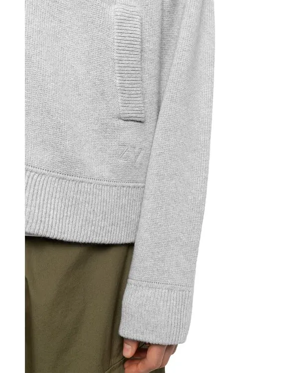 Zadig&Voltaire Gweno Wool & Cashmere Zip Bomber Sweater - Gris Chine
