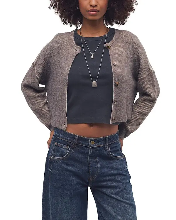 Free People Ottilie Button Front Cardigan Sweater