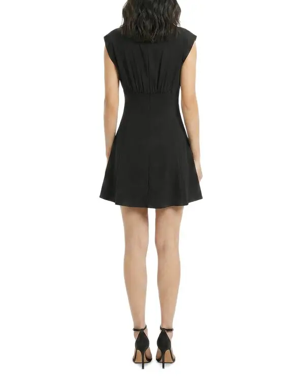 Maggy London Extended Shoulder Boat Neck Mini Dress