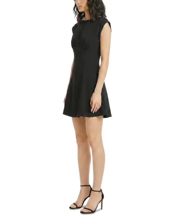 Maggy London Extended Shoulder Boat Neck Mini Dress