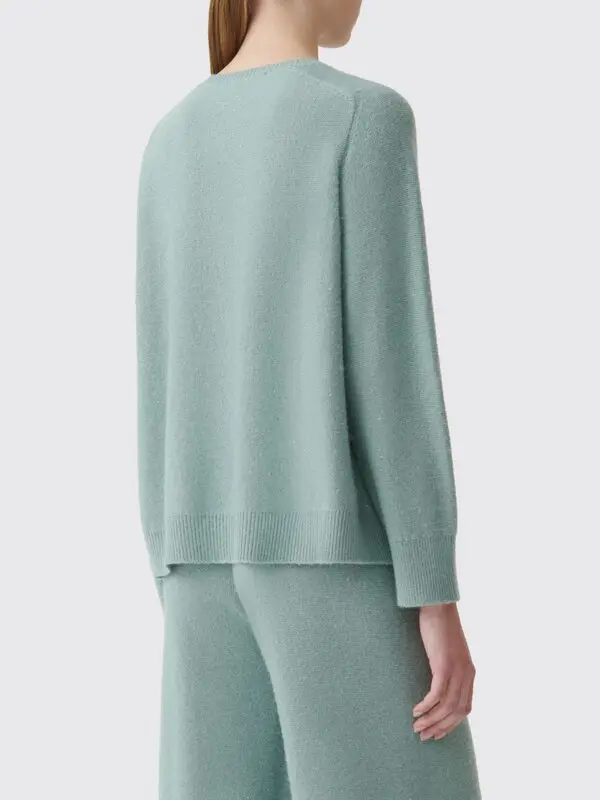 Fabiana Filippi Sequin-embroidered Wool, Silk And Cashmere Crewneck Jumper - Green