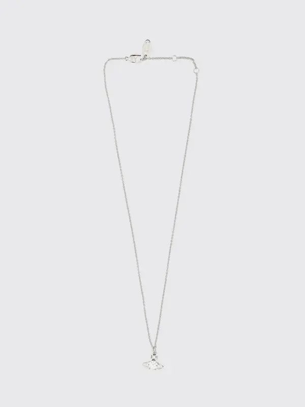 VIVIENNE WESTWOOD Sliding Orb Pendant Necklace With Set Rhinestones