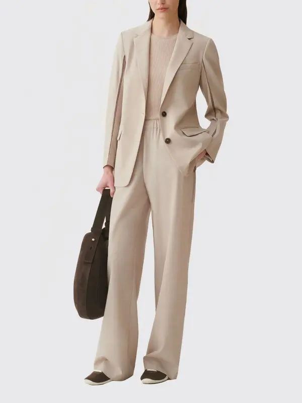 Fabiana Filippi Single-breasted Virgin Wool Blazer With Classic Lapels