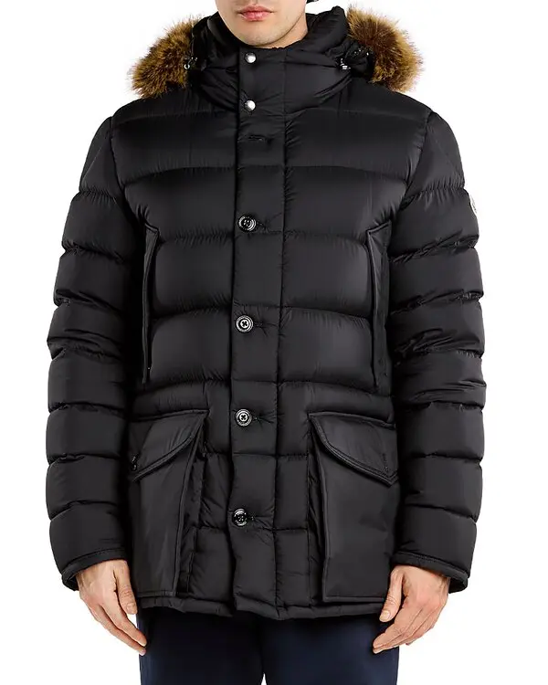 Moncler Clunye Hooded Stand Collar Down Parka