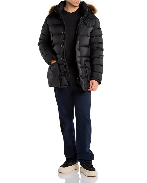 Moncler Clunye Hooded Stand Collar Down Parka
