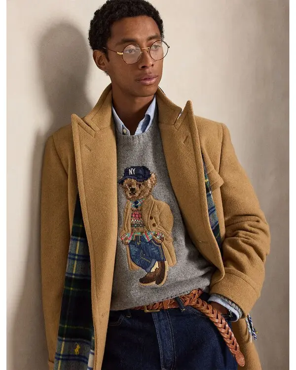 Polo Ralph Lauren Wool & Cashmere Relaxed Fit Polo Bear Sweater