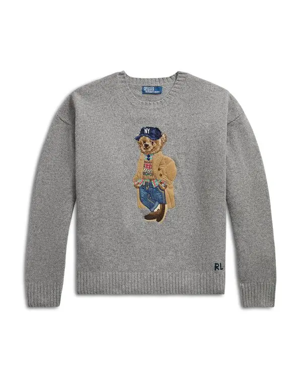 Polo Ralph Lauren Wool & Cashmere Relaxed Fit Polo Bear Sweater