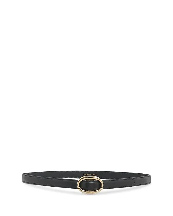 Gerard Darel Sofia Leather Belt - Black