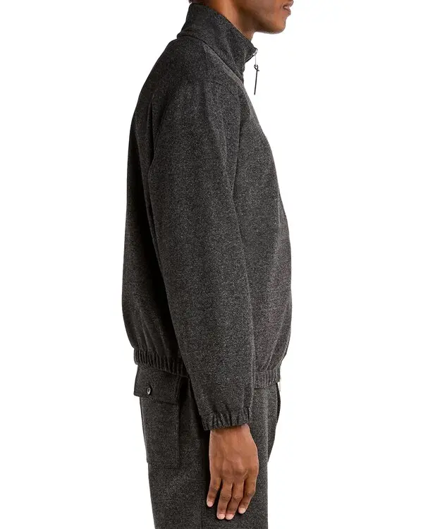 Moncler Elastic Hem Zip Cardigan Sweater
