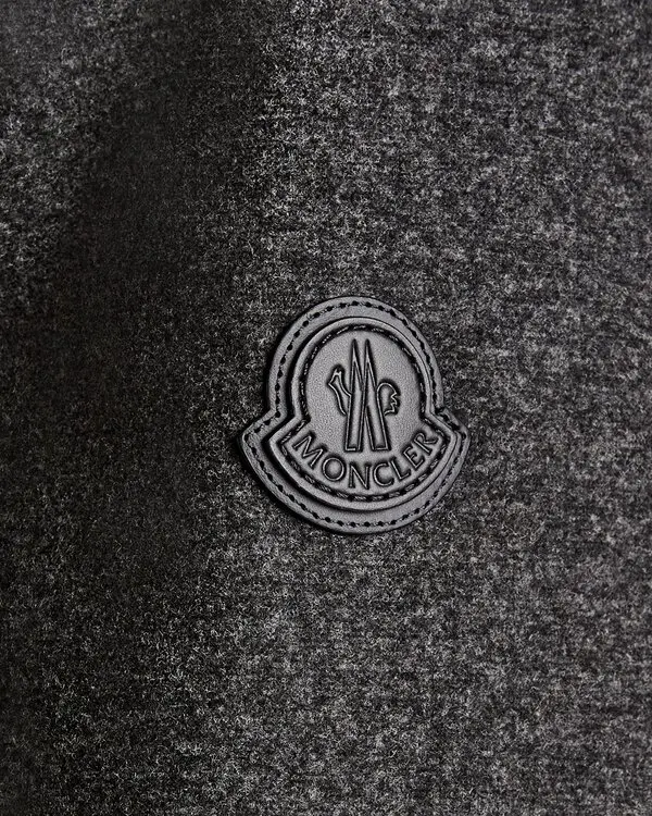 Moncler Elastic Hem Zip Cardigan Sweater