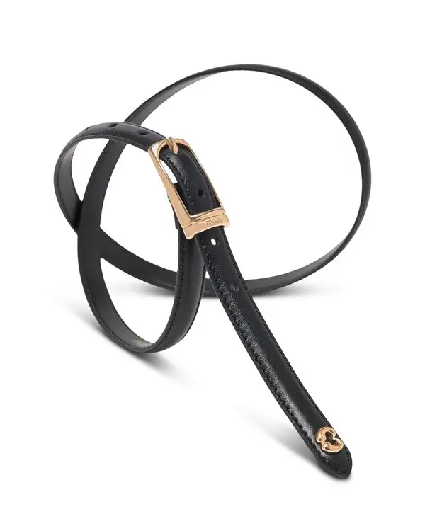 Maje Slim Leather Belt