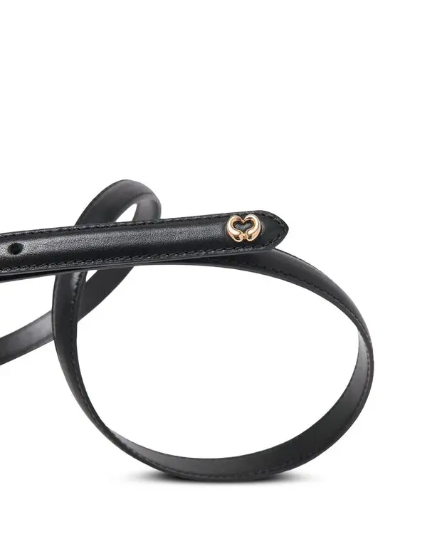 Maje Slim Leather Belt