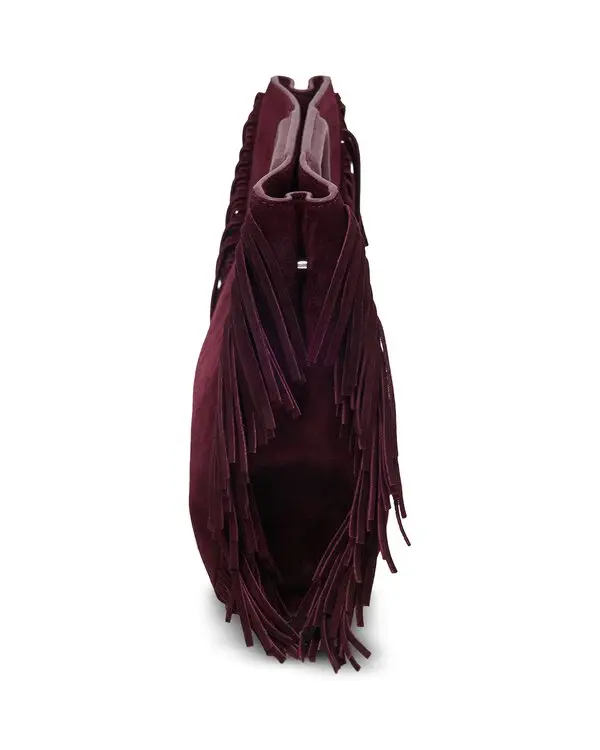 Maje M Fringed Suede Crossbody Bag