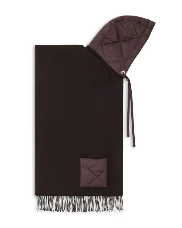 Maje Hooded Wool Scarf