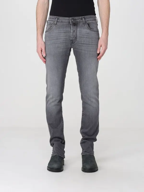 JACOB COHЁN Mid-rise Skinny Jeans In Stretch Cotton Denim - Grey