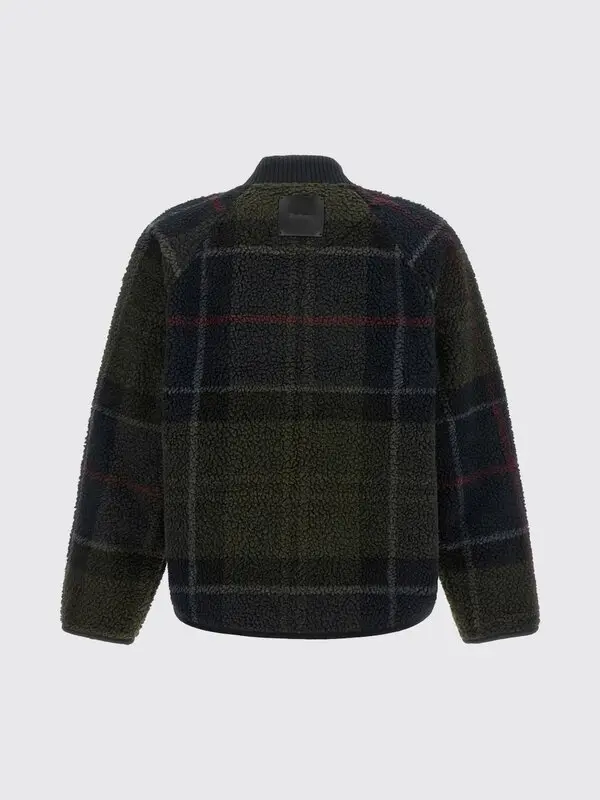 Barbour Tartan Pattern Fleece Zip-up Jacket