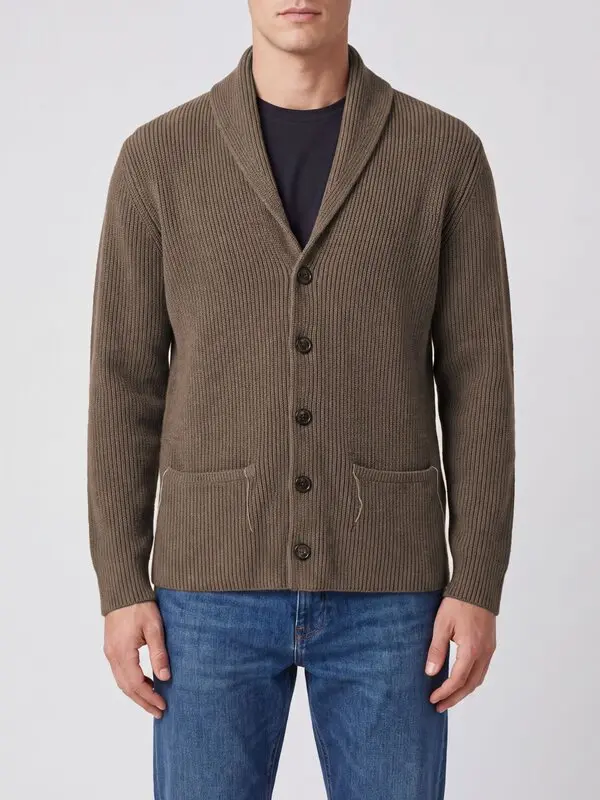BALLANTYNE V-neck Pure Wool Button-up Cardigan