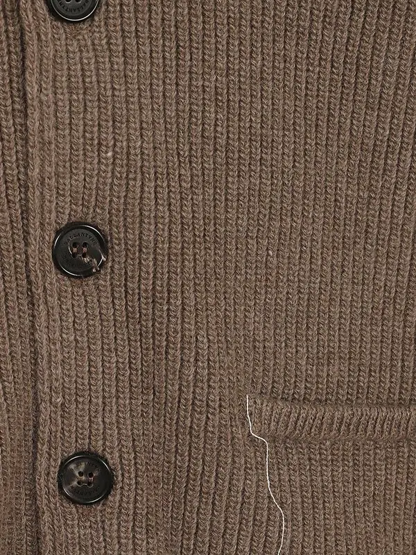 BALLANTYNE V-neck Pure Wool Button-up Cardigan