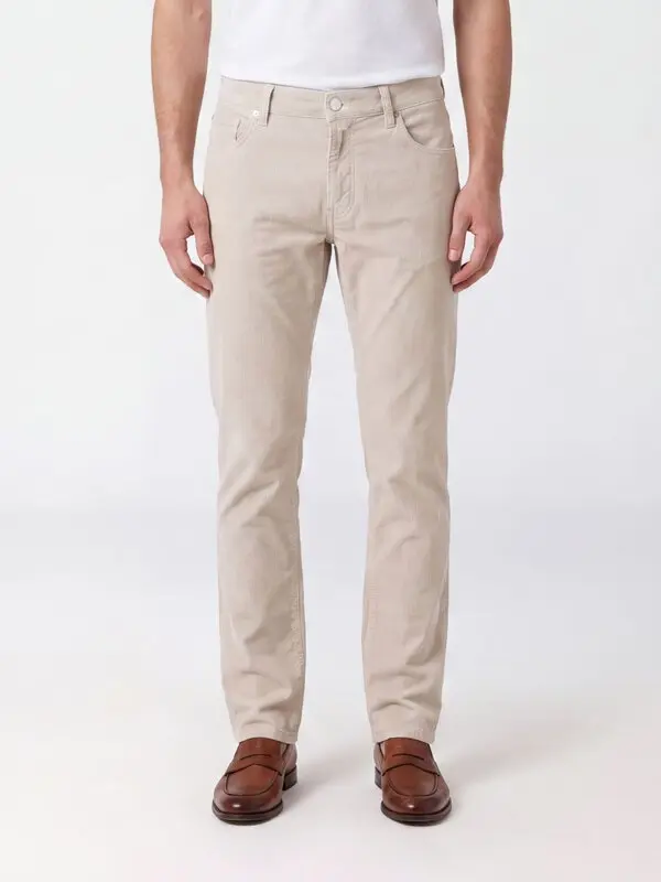 Jacob Cohen Slim Fit Cotton Blend Corduroy Trousers - Grey 2
