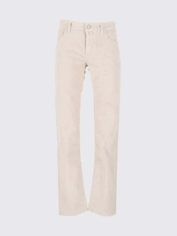 Jacob Cohen Slim Fit Cotton Blend Corduroy Trousers - Grey 2