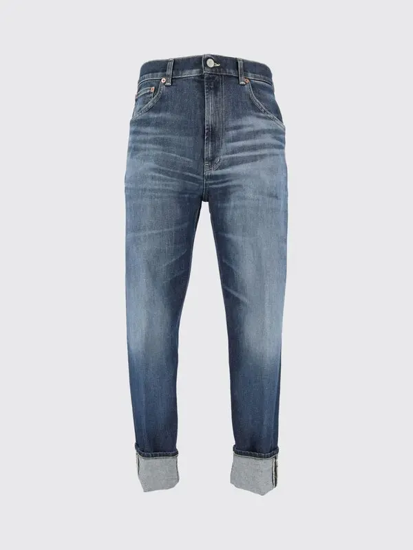 DONDUP Paco Straight Fit Stretch Cotton Denim Jeans - Blue