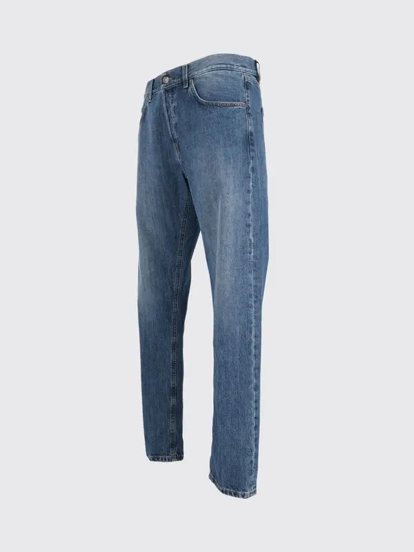 DONDUP Mid-rise Five-pocket Straight Fit Cotton Denim Jeans