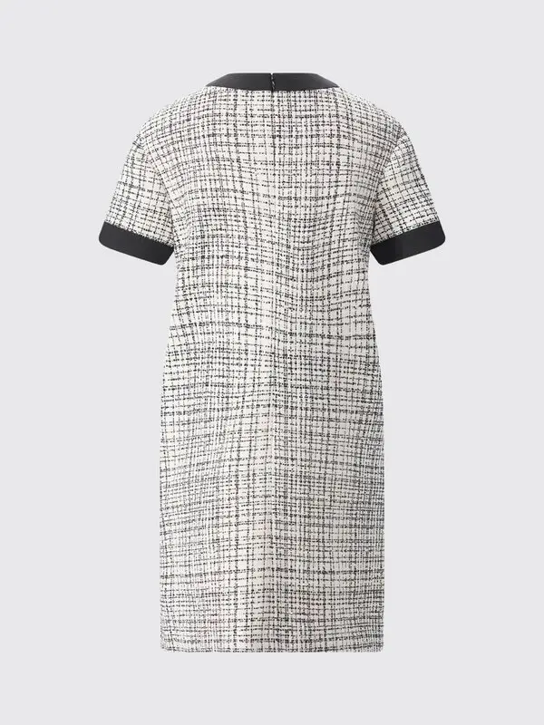 Valentino Garavani Tweed Sheath Mini Dress With Patch Pockets