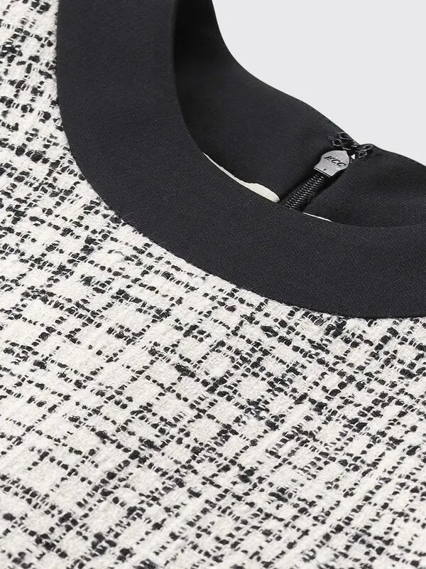 Valentino Garavani Tweed Sheath Mini Dress With Patch Pockets