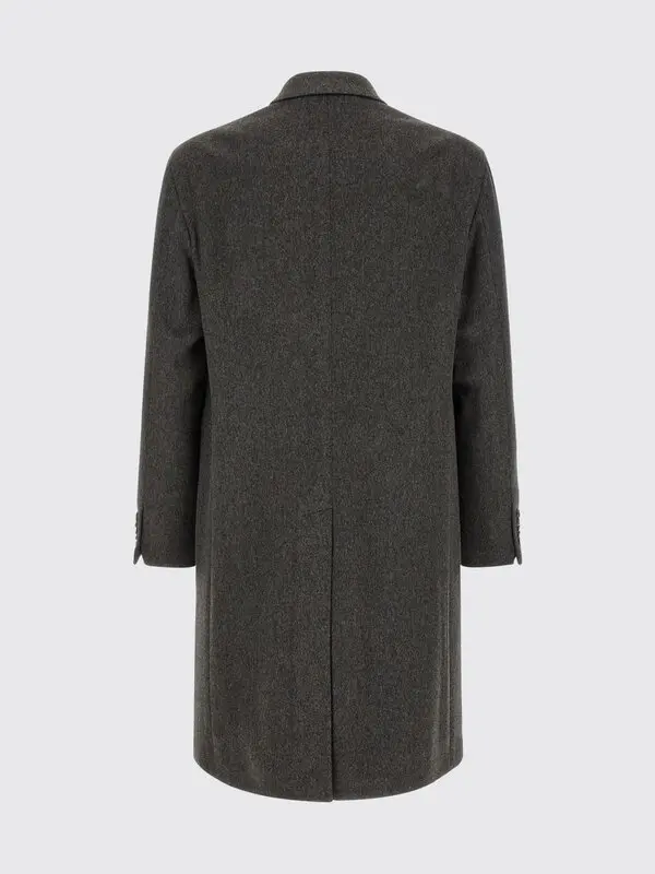 Tagliatore Double-breasted Long Coat In Pure Virgin Wool