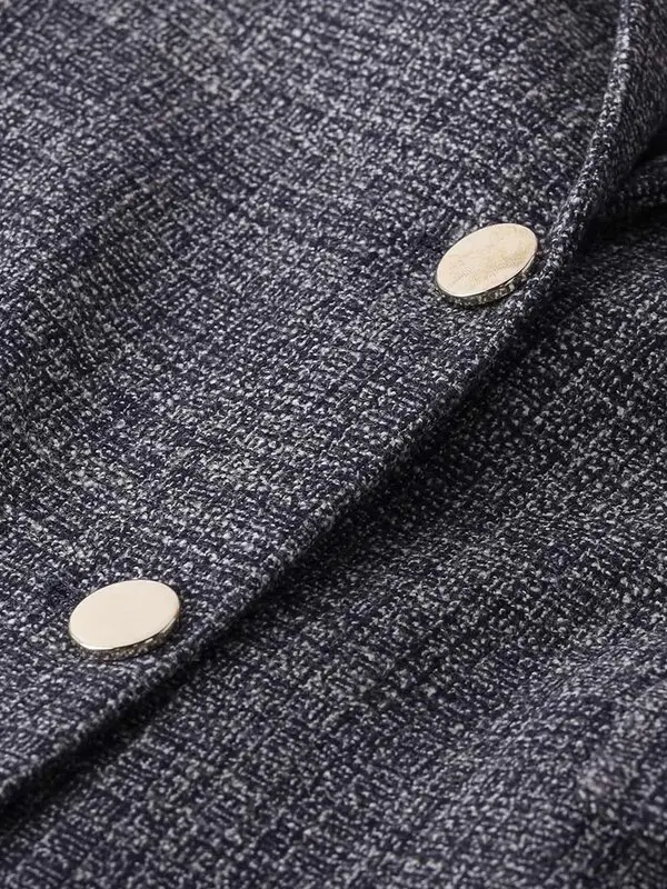 Fabiana Filippi Single-breasted Blazer In Virgin Wool With Flap Pockets