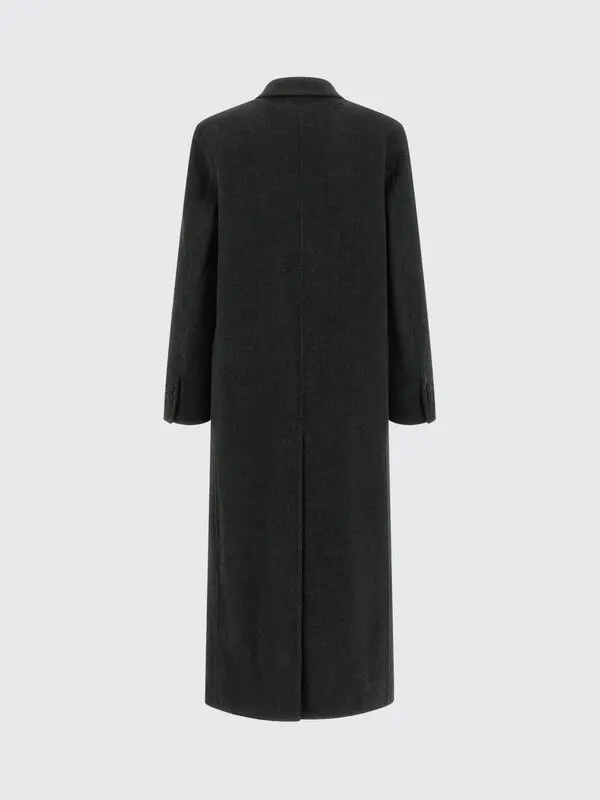 Isabel Marant Étoile Single-breasted Long Coat In Wool And Cashmere With Lapels
